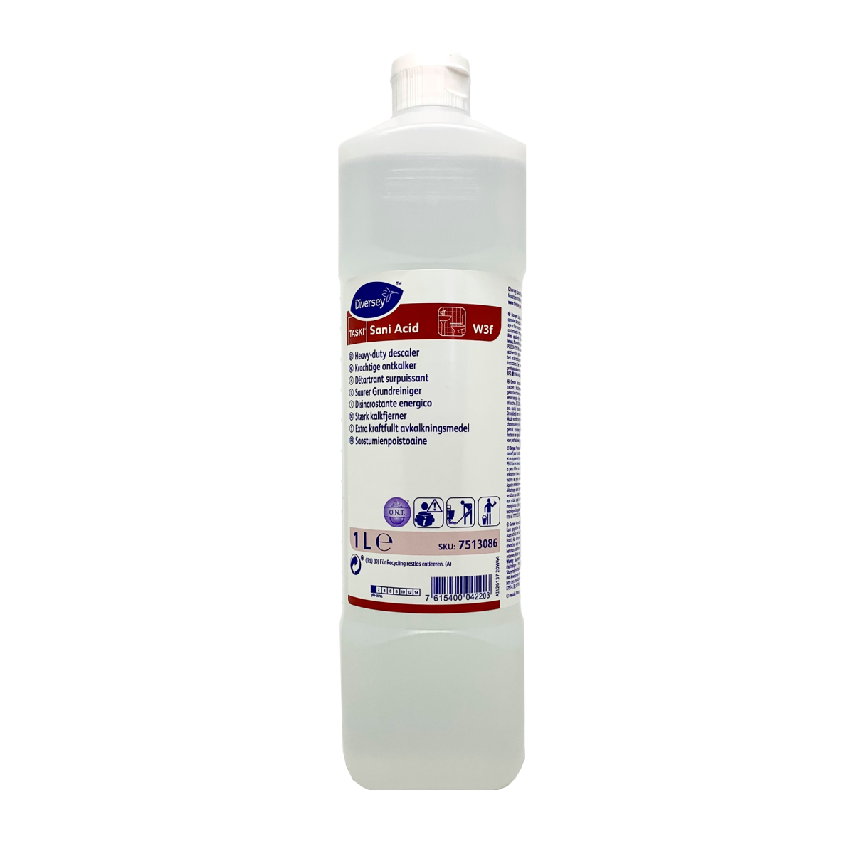 Diversey Taski Sani Acid W3f stærk kalkfjerner 1l. (6x1liter ...